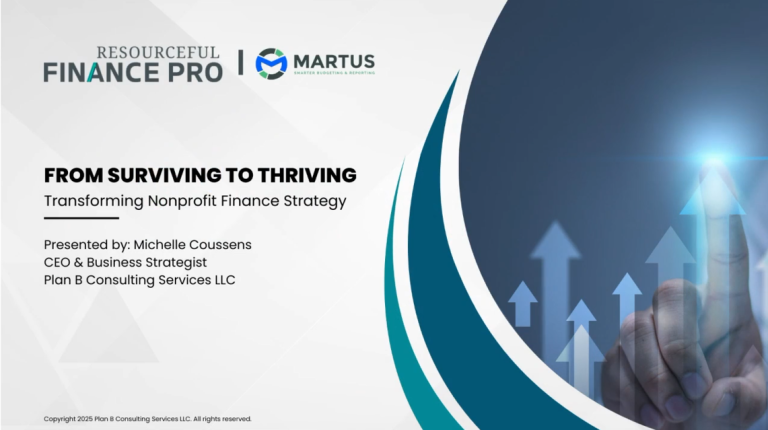 From Surviving to Thriving: Transforming Nonprofit FinanceStrategy ...